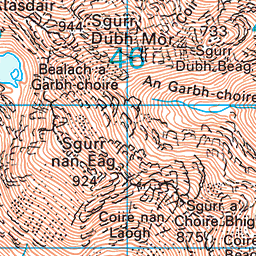 Loch Coruisk circuit (access by boat) - Route Map