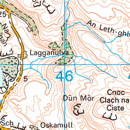 Ormaig and Kilvekewen, Isle of Ulva - Route Map