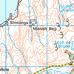 Calum's Path and Fladda, from Arnish - Route Map