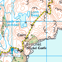 Calum's Path and Fladda, from Arnish - Route Map