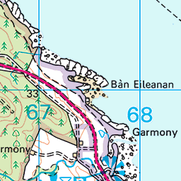 Garmony Point and Fishnish - Route Map
