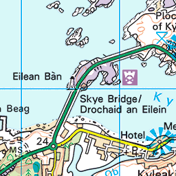 Balmacara to Kyle of Lochalsh - Route Map