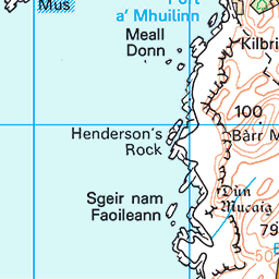 Cuan coast and moor circuit, near Ellenabeich, Isle of Seil - Route Map