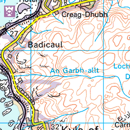 Balmacara to Kyle of Lochalsh - Route Map