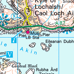 Balmacara to Kyle of Lochalsh - Route Map