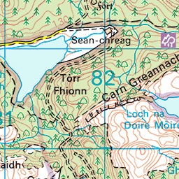 Plockton Crags and the two lochs - Route Map