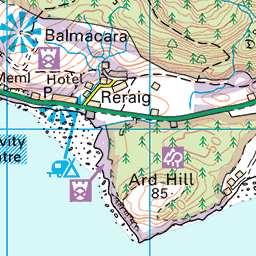 Balmacara to Kyle of Lochalsh - Route Map