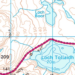 Loch Kernsary round, Poolewe - Route Map
