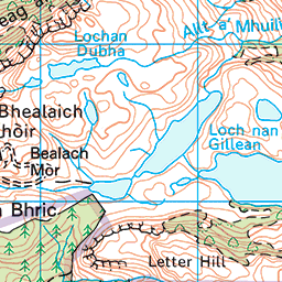 Plockton Crags and the two lochs - Route Map