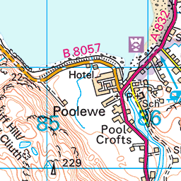 Loch Kernsary round, Poolewe - Route Map