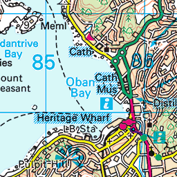 Gylen Castle circuit, Isle of Kerrera - Route Map