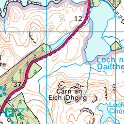 Loch Kernsary round, Poolewe - Route Map