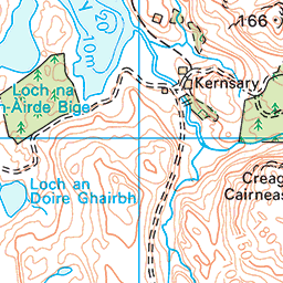Loch Kernsary round, Poolewe - Route Map