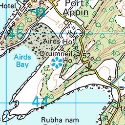 Isle of Eriska circuit, near Benderloch - Route Map