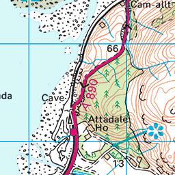Loch an Iasaich, Attadale - Route Map