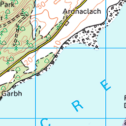 Isle of Eriska circuit, near Benderloch - Route Map
