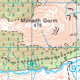 Sgùrr Mhurlagain and Fraoch Bheinn, Loch Arkaig - Route Map