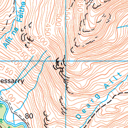 Sgùrr Mhurlagain and Fraoch Bheinn, Loch Arkaig - Route Map