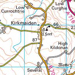 Drummore and Castle Clanyard, Drummore - Route Map