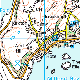 Fintry Bay, Great Cumbrae - Route Map
