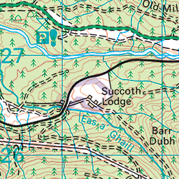 Ben Lui and Beinn a'Chlèibh - Route Map