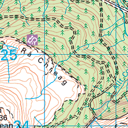 Ben Lui and Beinn a'Chlèibh - Route Map