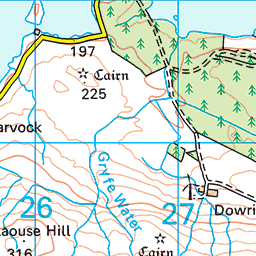 Greenock Cut, Inverclyde - Route Map