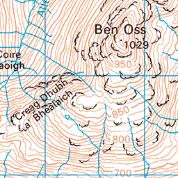 Ben Lui and Beinn a'Chlèibh - Route Map