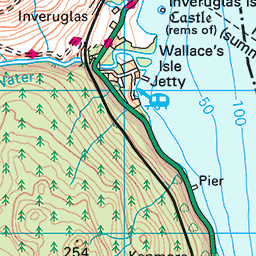 Ben Vane, from Inveruglas - Route Map