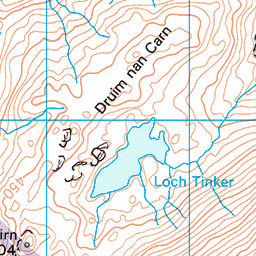 Ben Venue from Loch Achray - Route Map