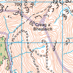 Ben Venue from Loch Achray - Route Map