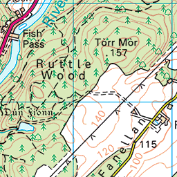 River Beauly and Lovat Bridge circuit - Route Map