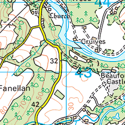 River Beauly and Lovat Bridge circuit - Route Map