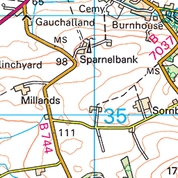 Burn Anne walk, Galston - Route Map