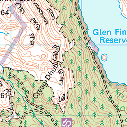 Lendrick Hill, near Brig o' Turk. - Route Map