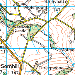 Dyke walk, Darvel - Route Map