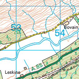 Acharn Woods, Killin - Route Map