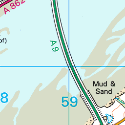 Tulloch Castle from Dingwall - Route Map