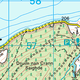 Loch Rannoch Forest walk - Route Map