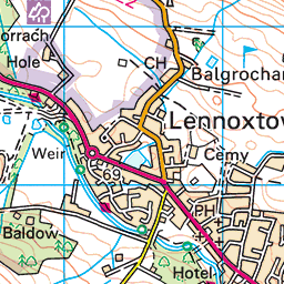 Cort-ma Law, near Lennoxtown - Route Map