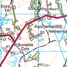 Croy Hill and the Antonine Wall, near Kilsyth - Route Map