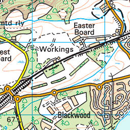 Croy Hill and the Antonine Wall, near Kilsyth - Route Map