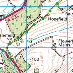 Rosemarkie beach and Hillockhead circuit - Route Map