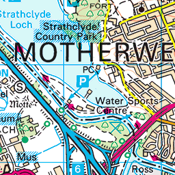 Strathclyde Loch, Motherwell - Route Map