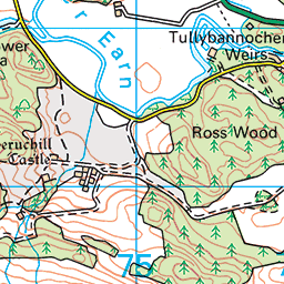 The Deil's Cauldron and the Melville Monument, Comrie - Route Map