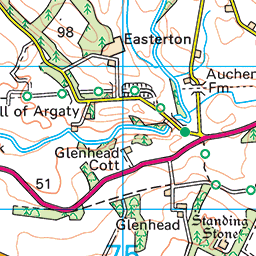 Dunblane to Ashfield riverside walk, Dunblane - Route Map
