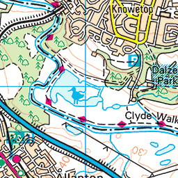 Chatelherault Country Park, near Hamilton - Route Map