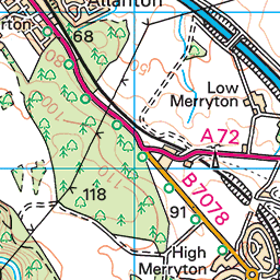 Chatelherault Country Park, near Hamilton - Route Map