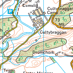 Bogton Braes circuit, Comrie - Route Map