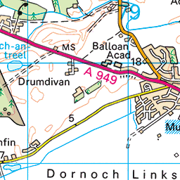 Dornoch links and Embo circular - Route Map